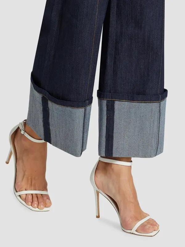 Cinq À Sept Benji Cuffed Wide-leg Jeans