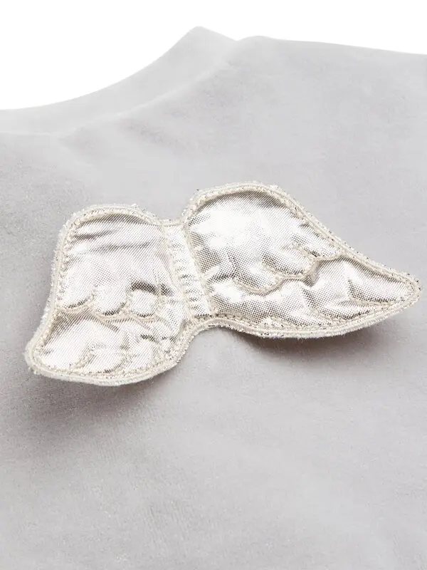 MARIE-CHANTAL Baby's Velour Angel Wing Sleepsuit