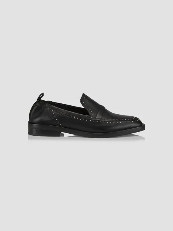 3.1 Phillip Lim Alexa Soft Studded Leather Penny Loafers
