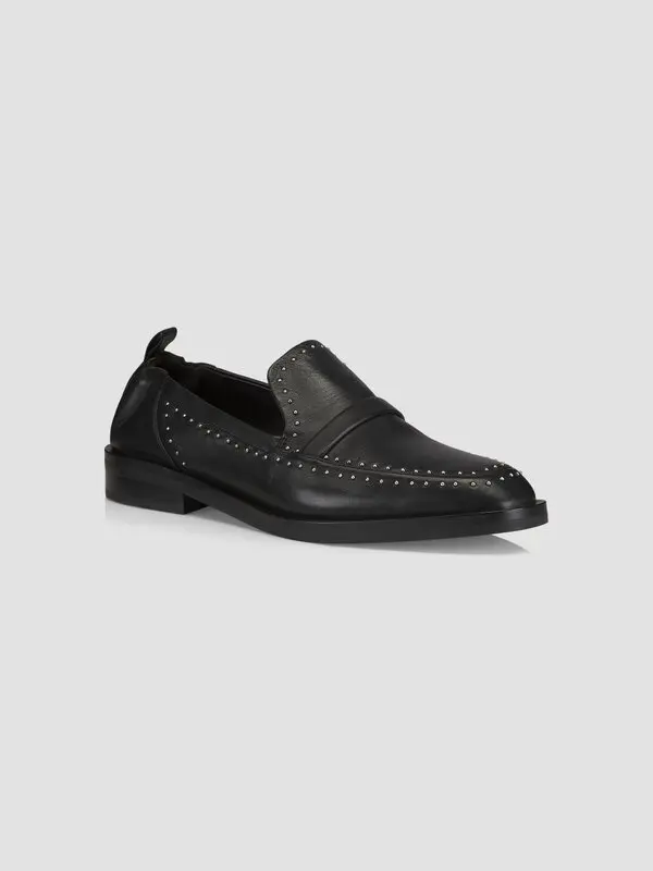 3.1 Phillip Lim Alexa Soft Studded Leather Penny Loafers