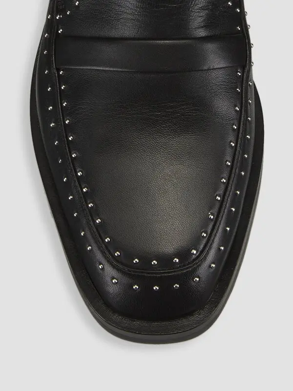 3.1 Phillip Lim Alexa Soft Studded Leather Penny Loafers