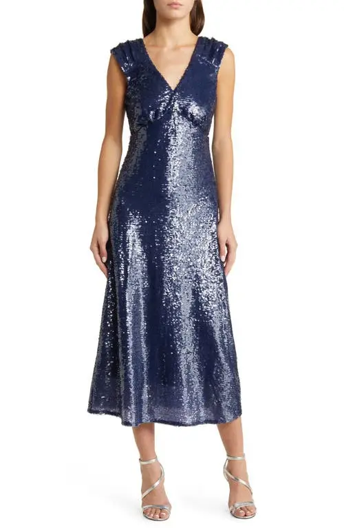 Adelyn Rae Konnie Sequin Midi Dress