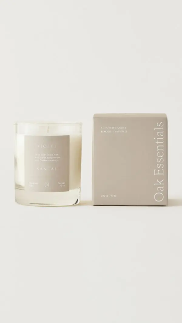Oak Essentials Violet Santal Candle 7.5 Oz/212