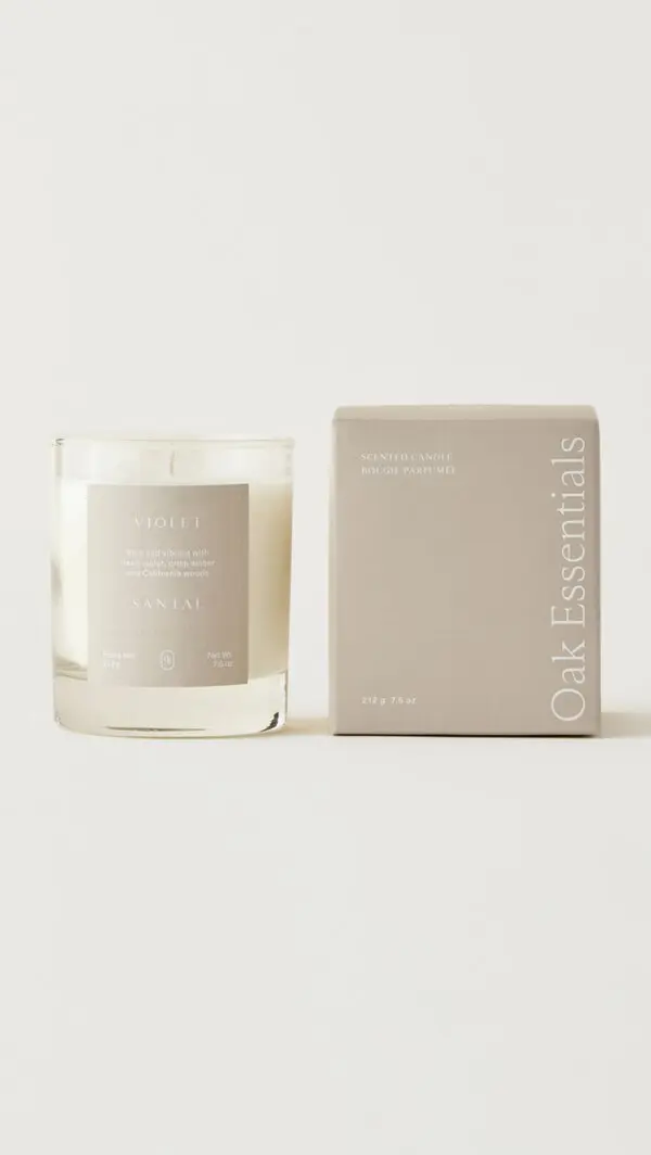 Oak Essentials Violet Santal Candle 7.5 Oz/212