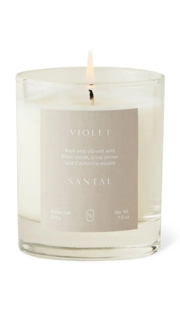 Oak Essentials Violet Santal Candle 7.5 Oz/212