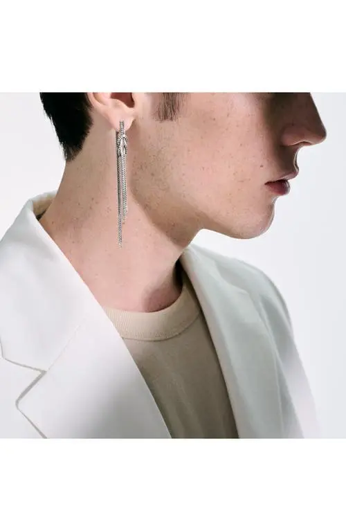 John Hardy Love Knot Drop Earrings - Silver