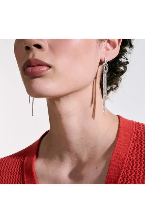 John Hardy Love Knot Drop Earrings - Silver