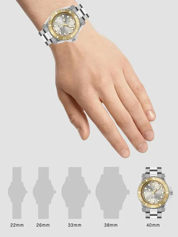 Gucci Dive 18k Gold & Steel Bracelet Watch/40mm