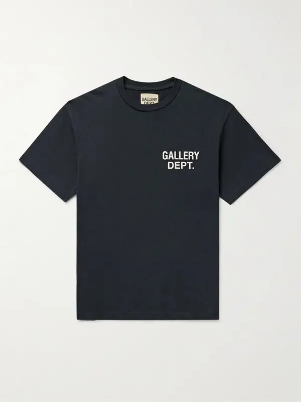 GALLERY DEPT. Vintage Souvenir Logo-print Cotton-jersey T-shirt - Black