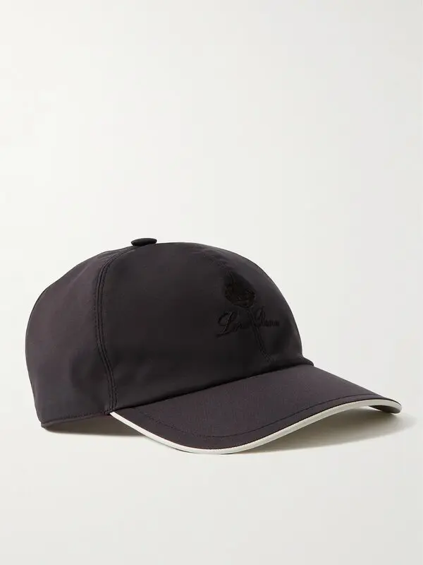 Loro Piana Logo-embroidered Storm System® Baseball Cap - Black
