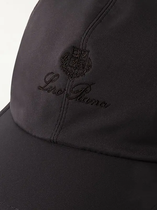Loro Piana Logo-embroidered Storm System® Baseball Cap - Black