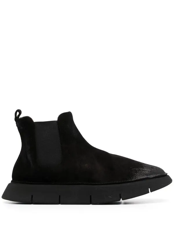 Marsèll Intagliata Suede Chelsea Boots - Black