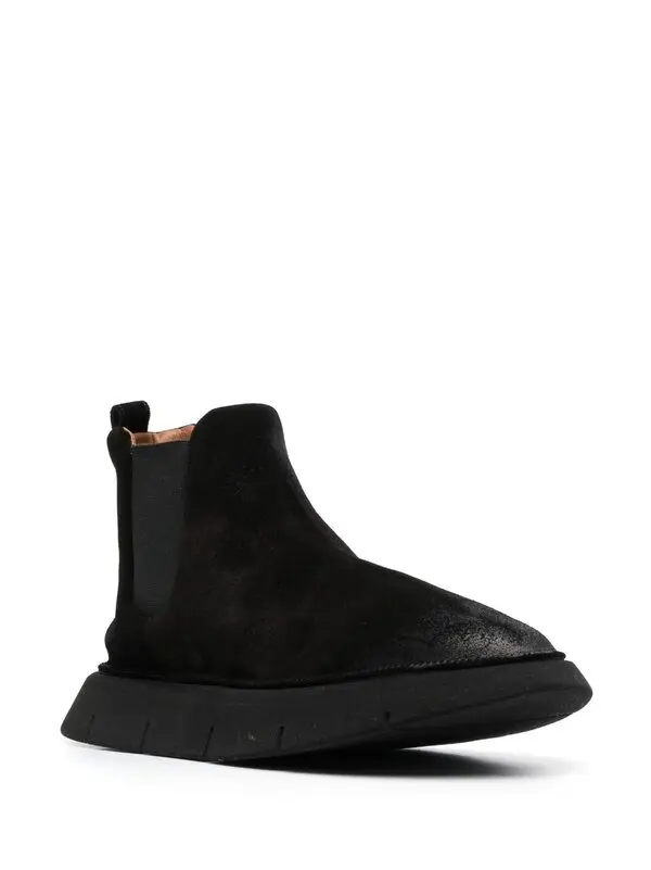 Marsèll Intagliata Suede Chelsea Boots - Black