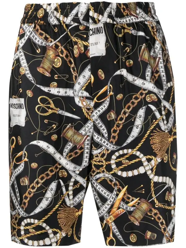 Moschino Chain-print Bermuda Shorts