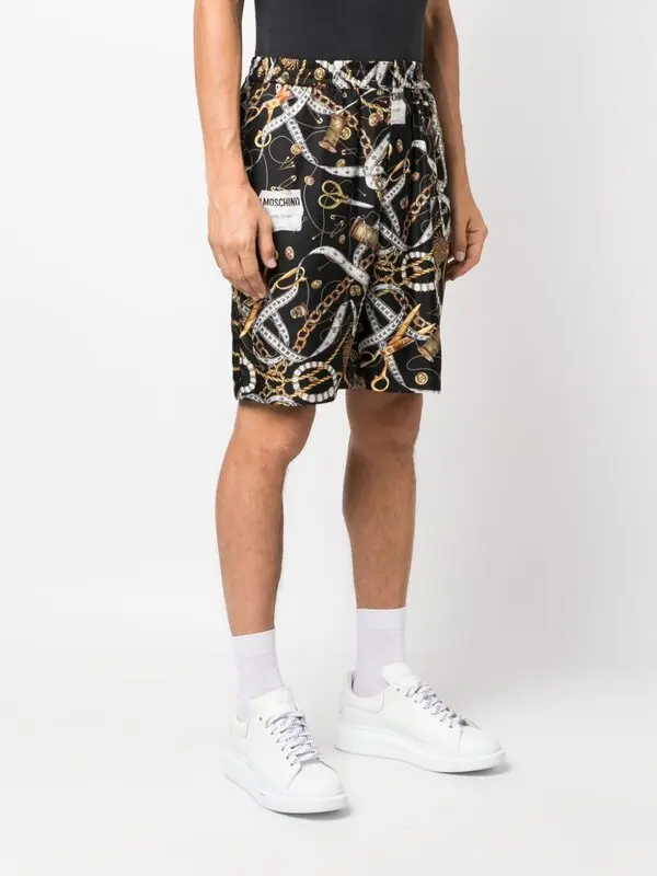 Moschino Chain-print Bermuda Shorts