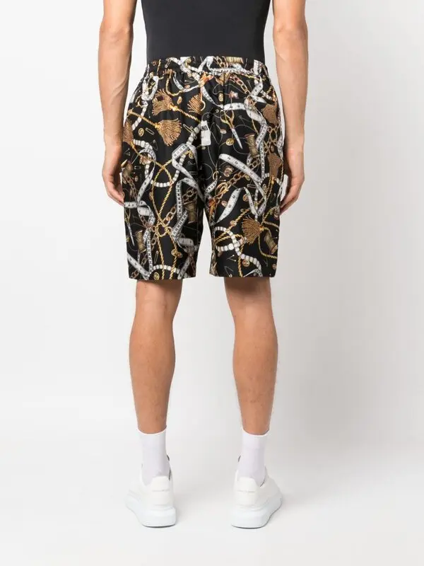 Moschino Chain-print Bermuda Shorts