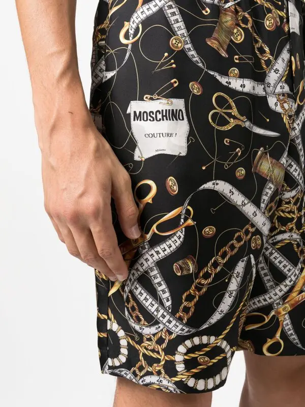 Moschino Chain-print Bermuda Shorts