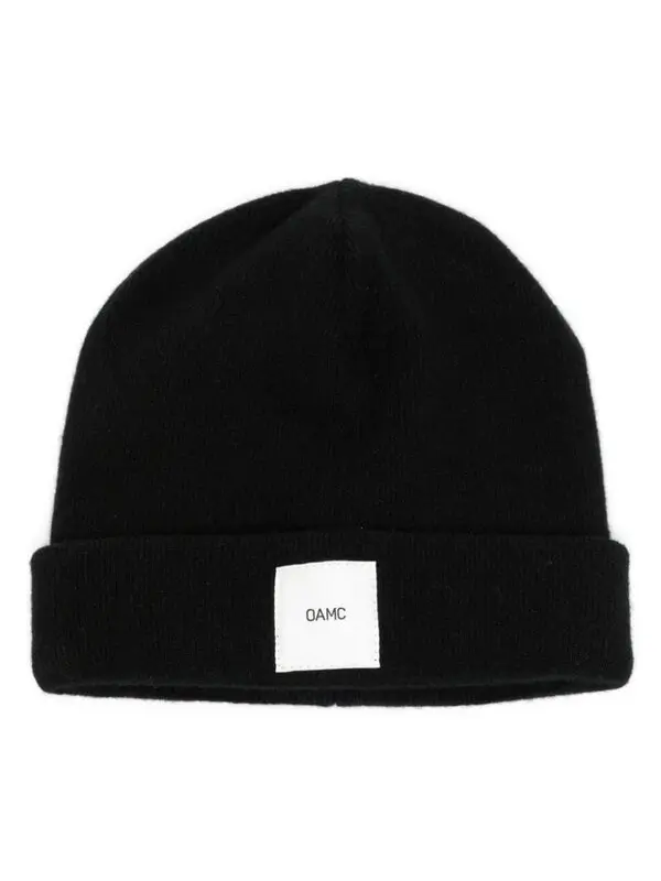 OAMC Whistler Logo-patch Beanie - Black