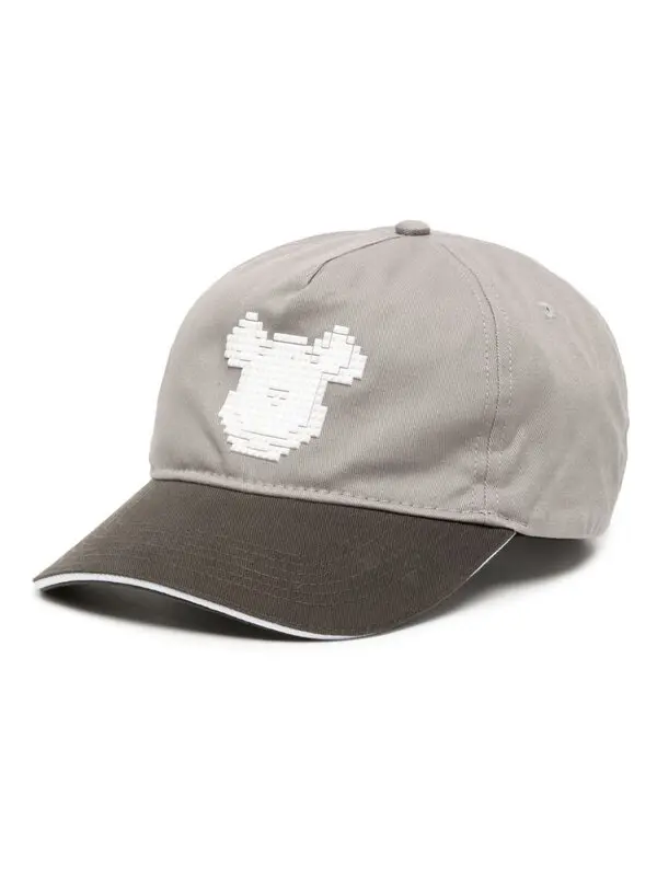 MOSTLY HEARD RARELY SEEN Bear-motif Cap - Grey