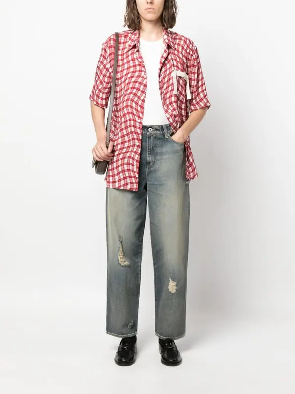 Kenzo Mid-rise Tapered Jeans - Blue