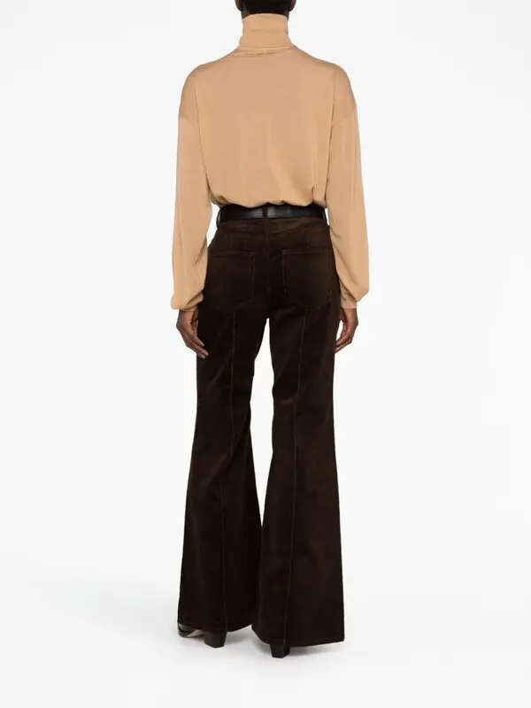 Saint Laurent Roll-neck Wool Jumper - Neutrals