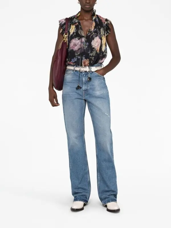 Zimmermann Luminosity Floral-print Silk Top