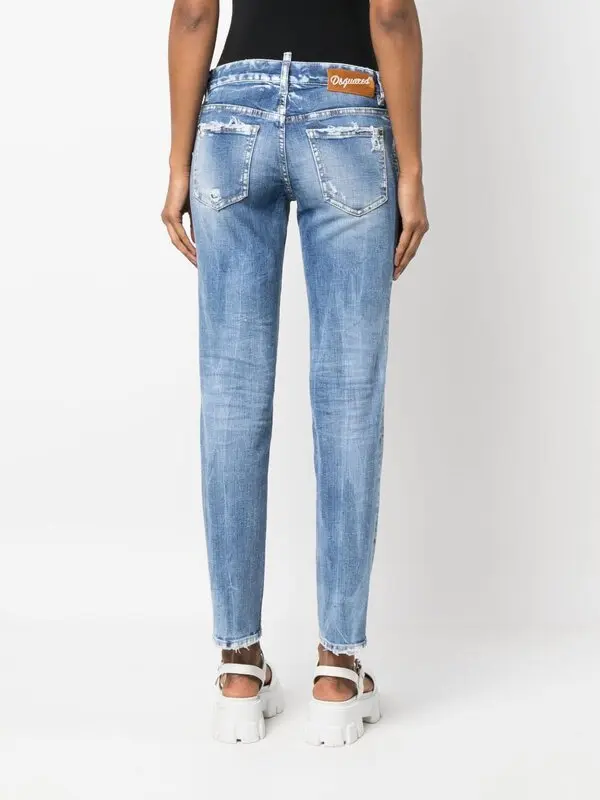 Dsquared2 Distressed Cropped Jeans