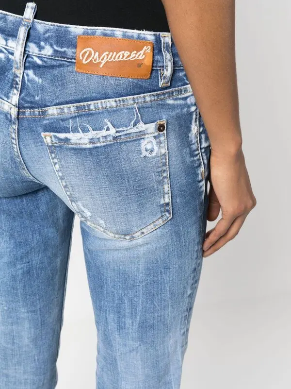 Dsquared2 Distressed Cropped Jeans