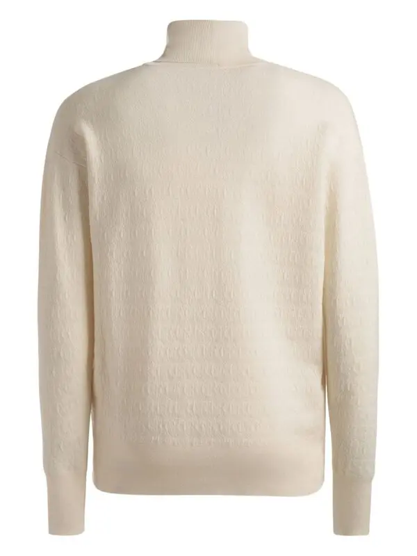 Bally Monogram-jacquard Roll-neck Jumper