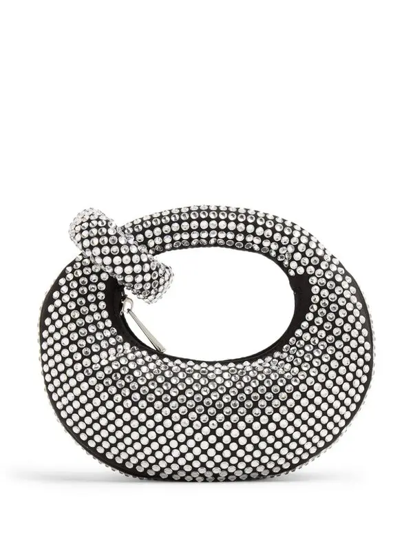 Jw Pei Abacus Crystal-embellished Shoulder Bag - Black