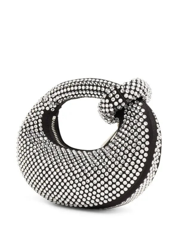 Jw Pei Abacus Crystal-embellished Shoulder Bag - Black
