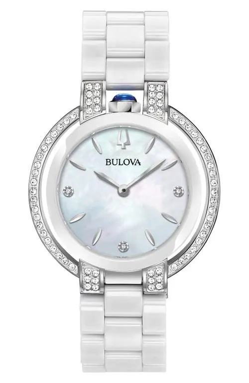 Bulova Classic Rubaiyat Diamond Bracelet Watch - Silver-tone