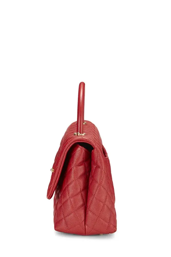 Chanel Quilted Caviar Coco Handle Bag