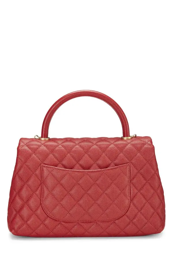 Chanel Quilted Caviar Coco Handle Bag