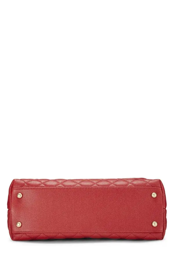 Chanel Quilted Caviar Coco Handle Bag