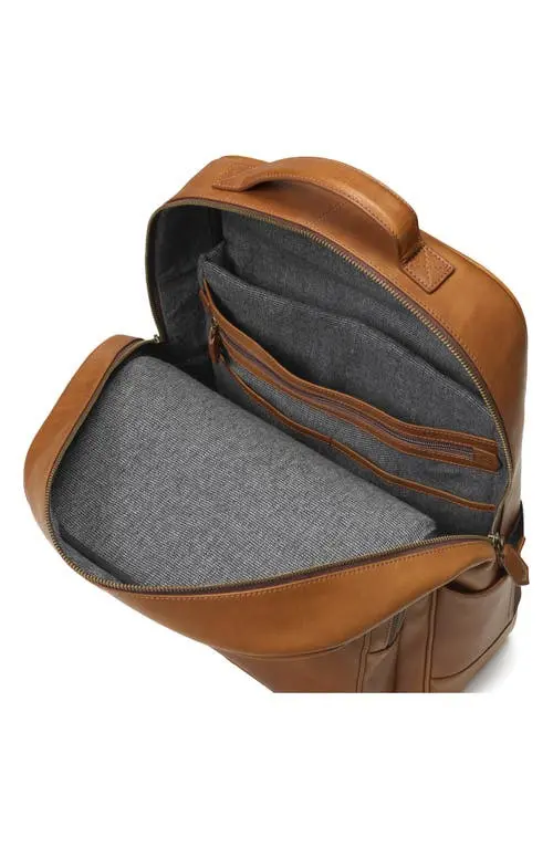 Johnston & Murphy Rhodes Leather Backpack - Tan