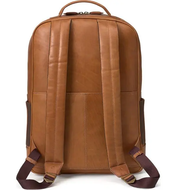 Johnston & Murphy Rhodes Leather Backpack - Tan