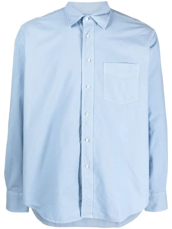 Aspesi Long-sleeve Cotton Shirt - Blue