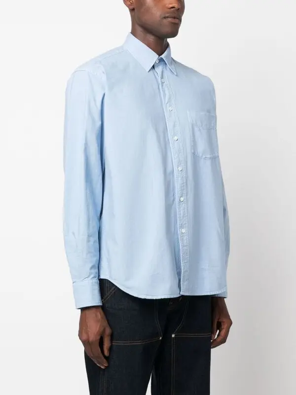 Aspesi Long-sleeve Cotton Shirt - Blue