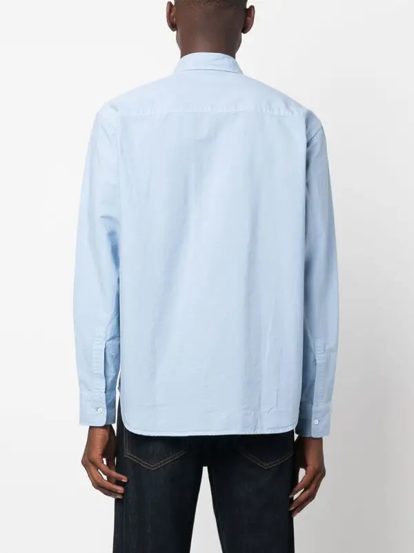 Aspesi Long-sleeve Cotton Shirt - Blue