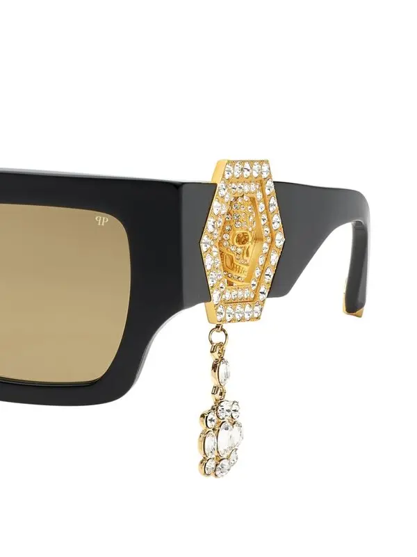 Philipp Plein Exclusive Logo-plaque Sunglasses