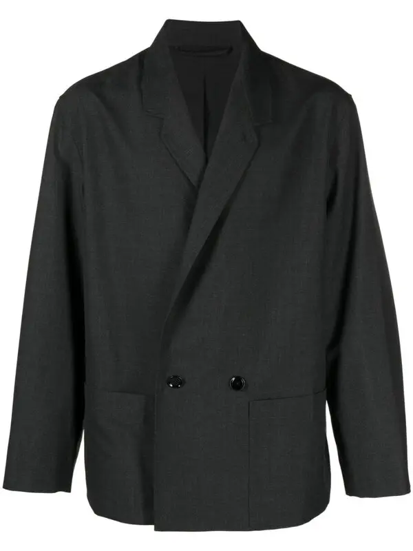 LEMAIRE Double-breasted Cotton-blend Blazer