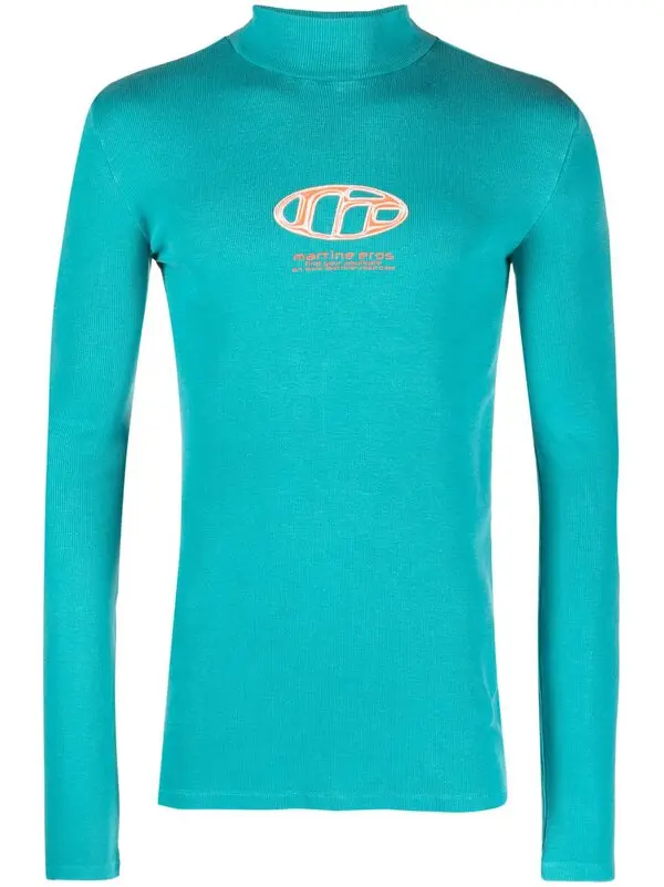 Martine Rose Logo-print High-neck Jumper