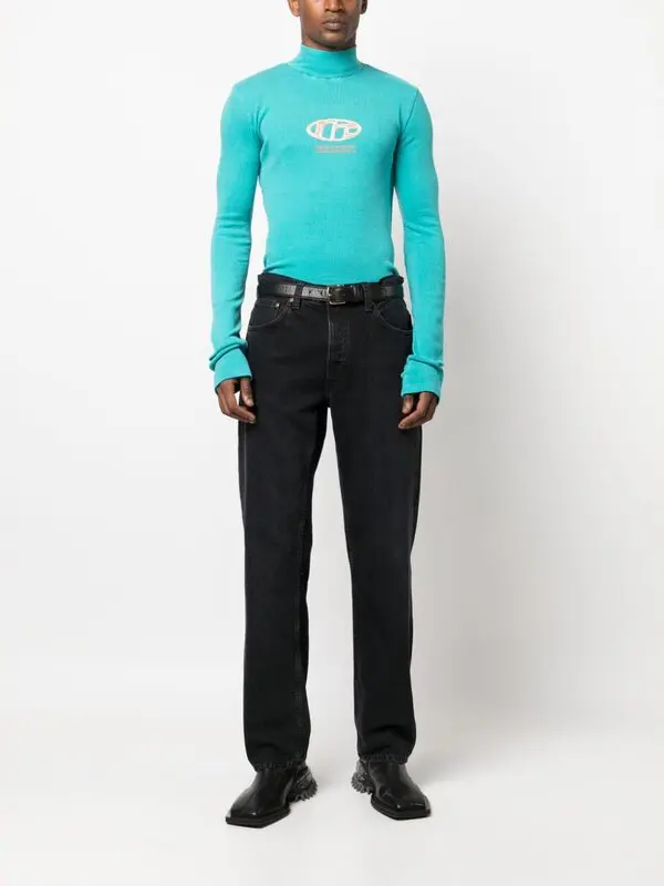 Martine Rose Logo-print High-neck Jumper