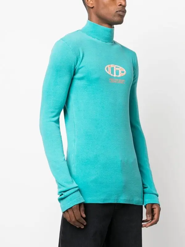 Martine Rose Logo-print High-neck Jumper