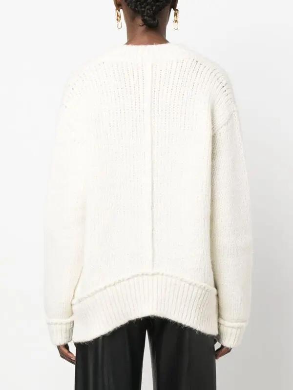 TOM FORD V-neck Wool Jumper - White