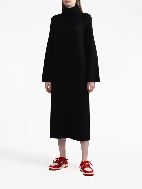 A.p.c. High-neck Ribbed Midi Dress