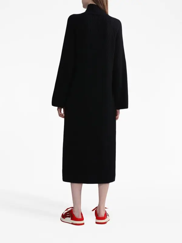 A.p.c. High-neck Ribbed Midi Dress