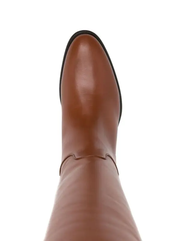 Etro Debossed-logo Leather Boots