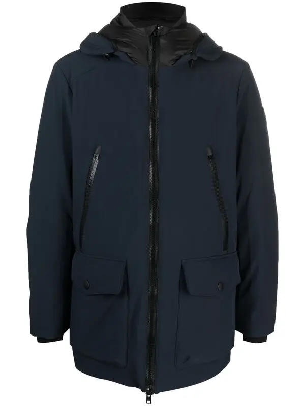 Woolrich Hooded Zip-fastening Parka - Blue